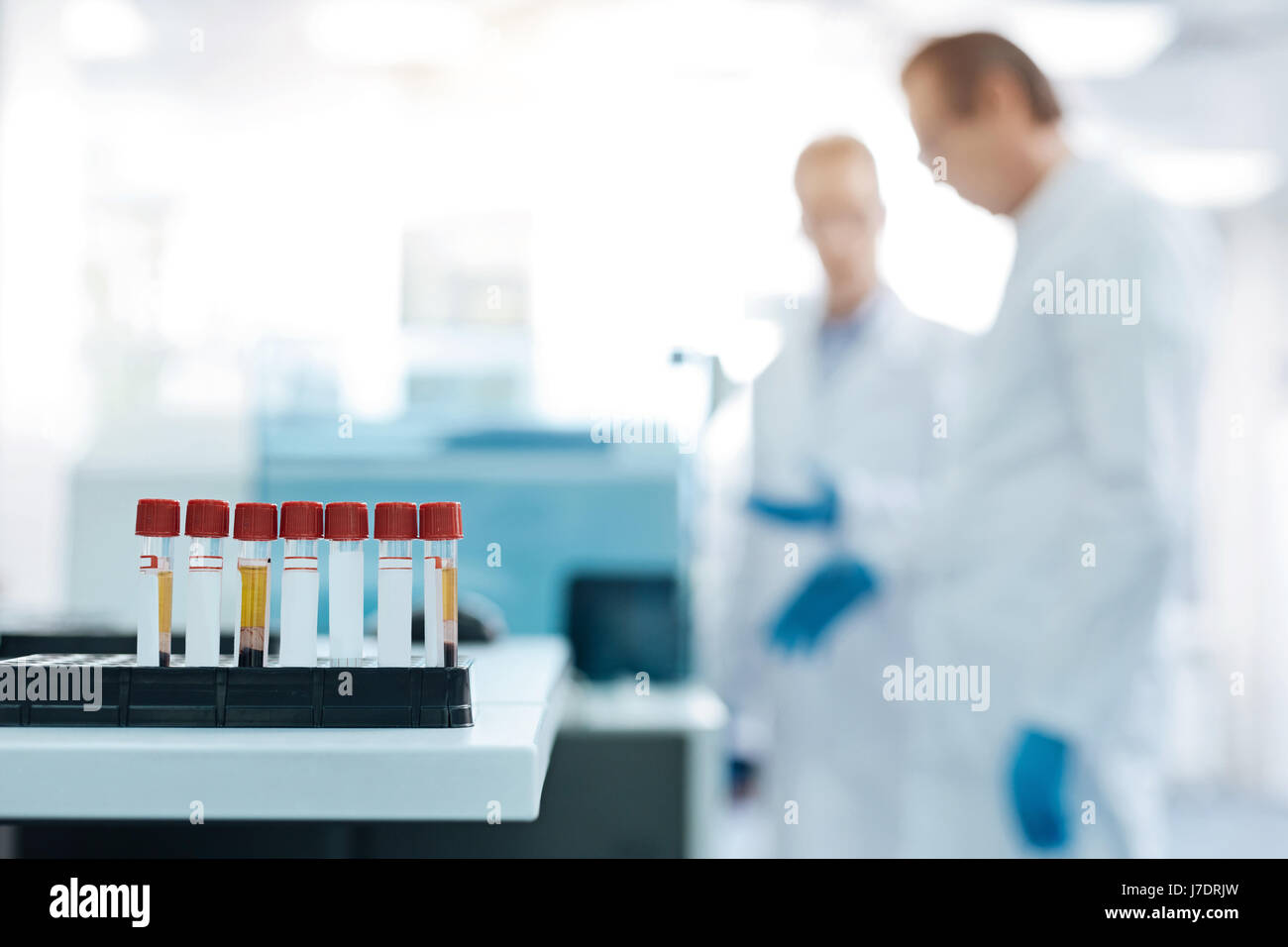 Set with test tubes being ready for examination Stock Photo - Alamy