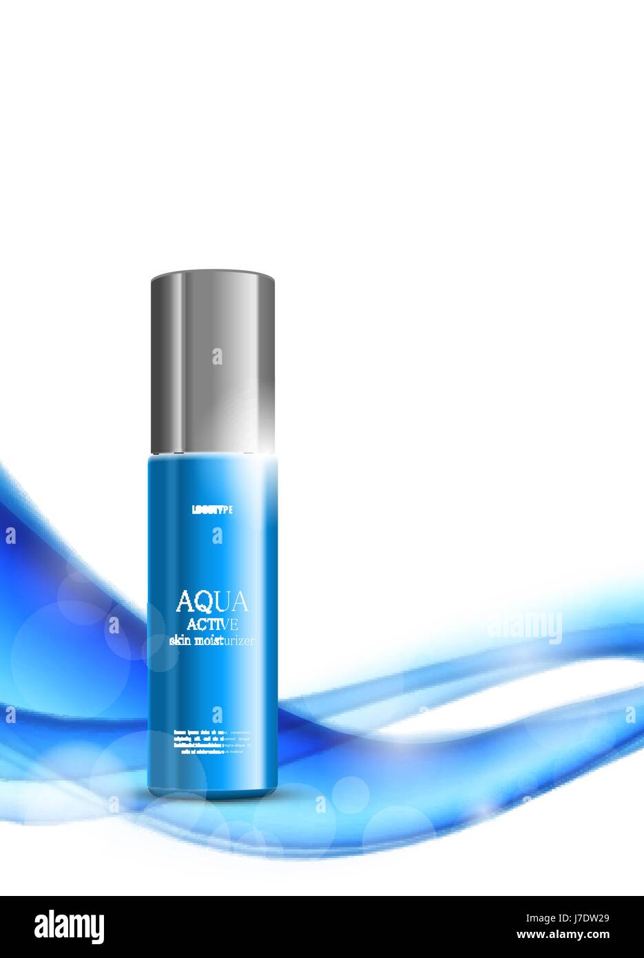 Skin moisturizer cosmetic light design template Stock Vector Image ...