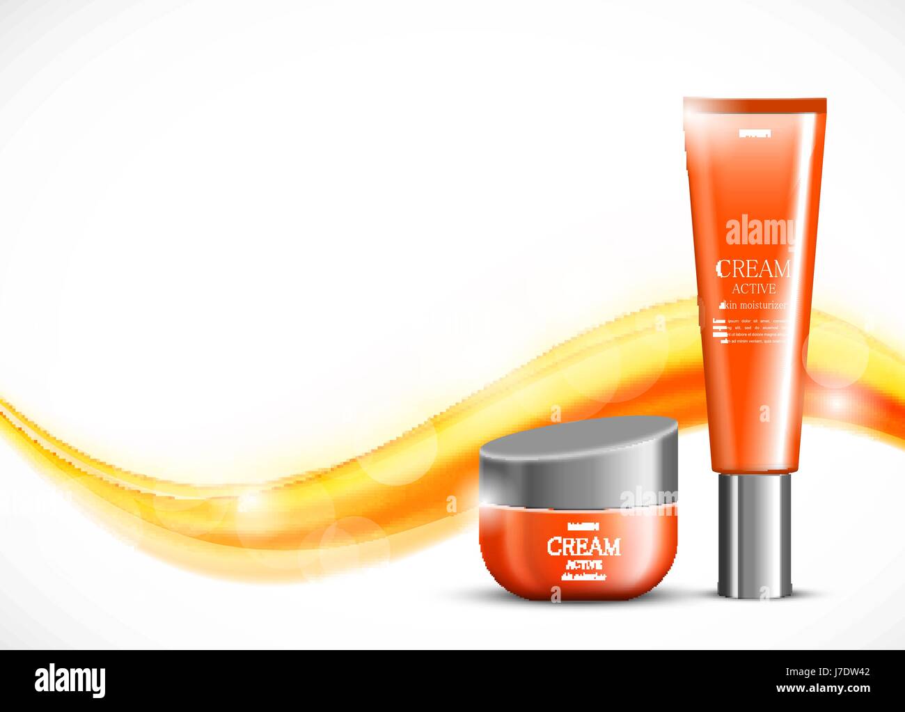 Skin moisturizer cosmetic ads template Stock Vector Image & Art - Alamy