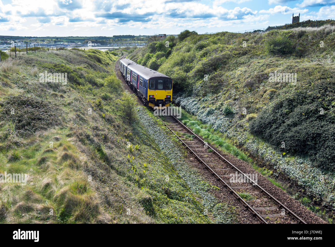 LELANT, CORNWALL, UK - 26APR2017: First Great Western class 150 ...