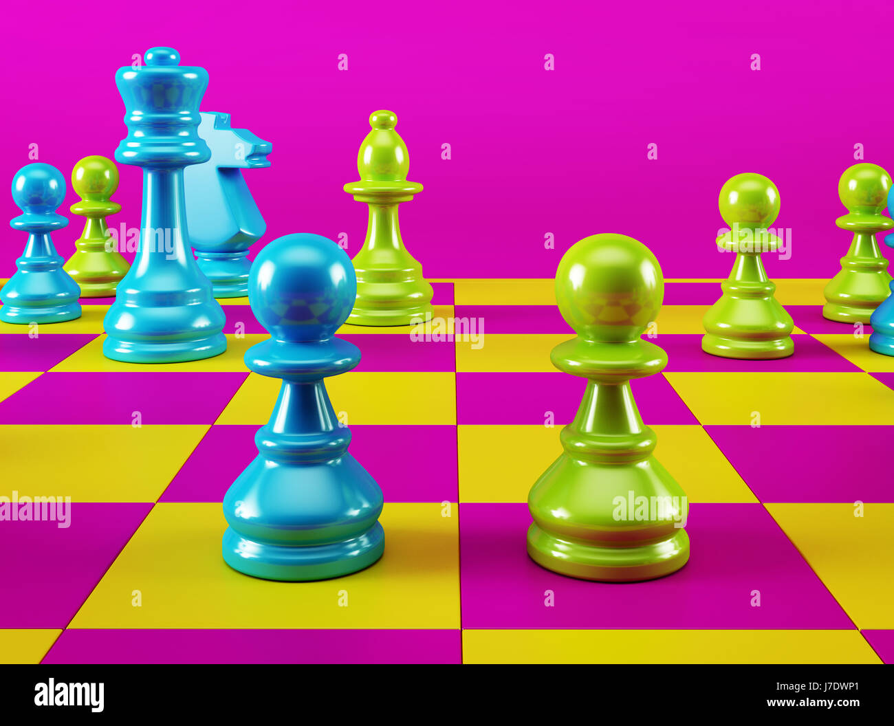 Hi resolution Colorful Chess Board Stock Photo - Alamy