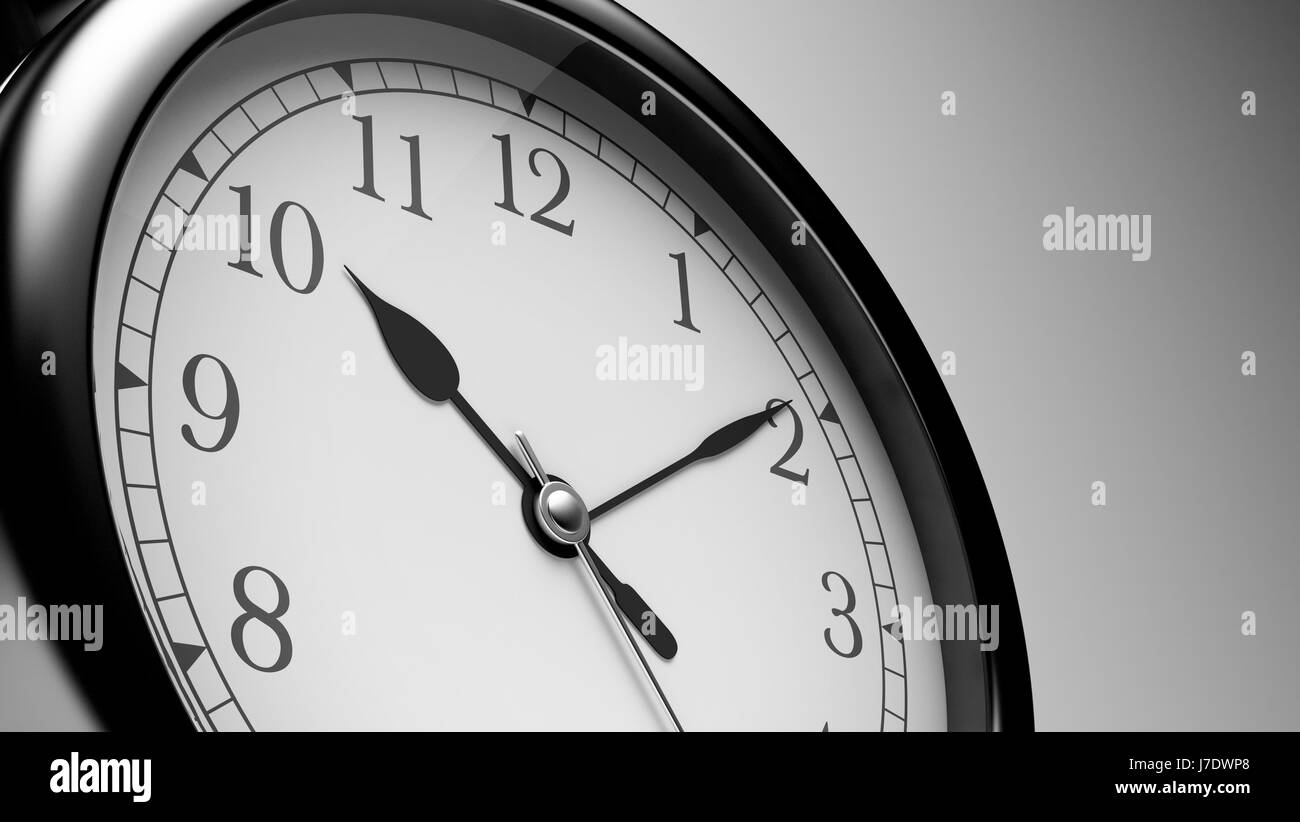 Close up Black Shiny Clock Stock Photo - Alamy