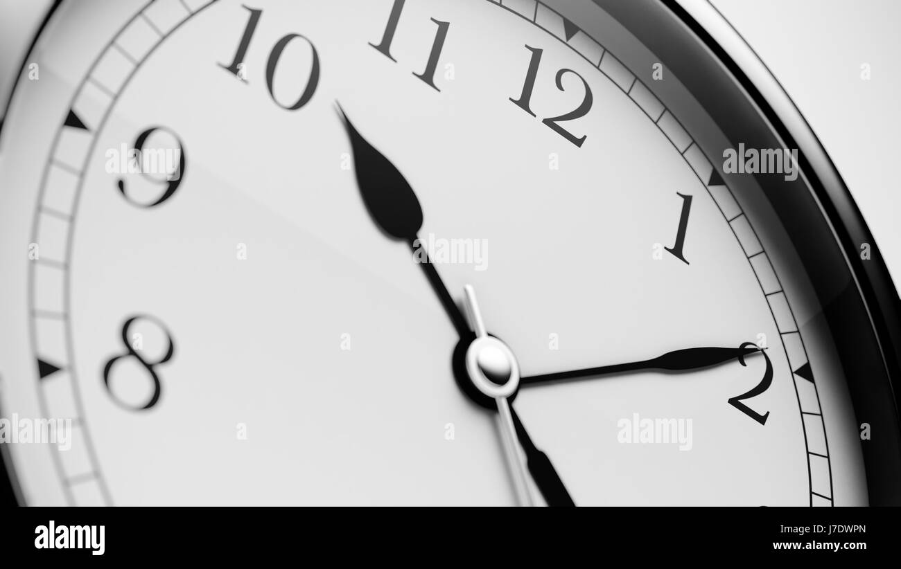 Close up Black Shiny Clock Stock Photo - Alamy