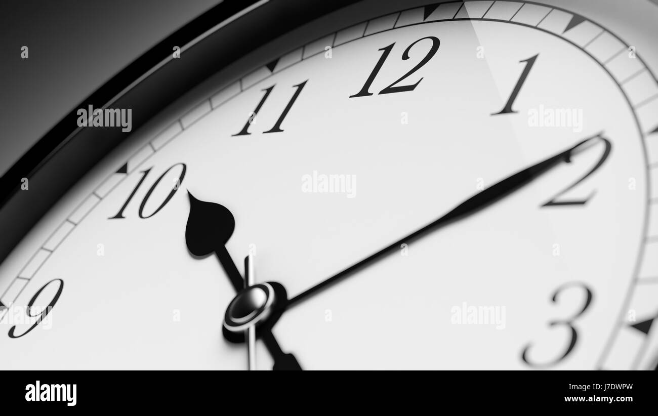 Close up Black Shiny Clock Stock Photo - Alamy