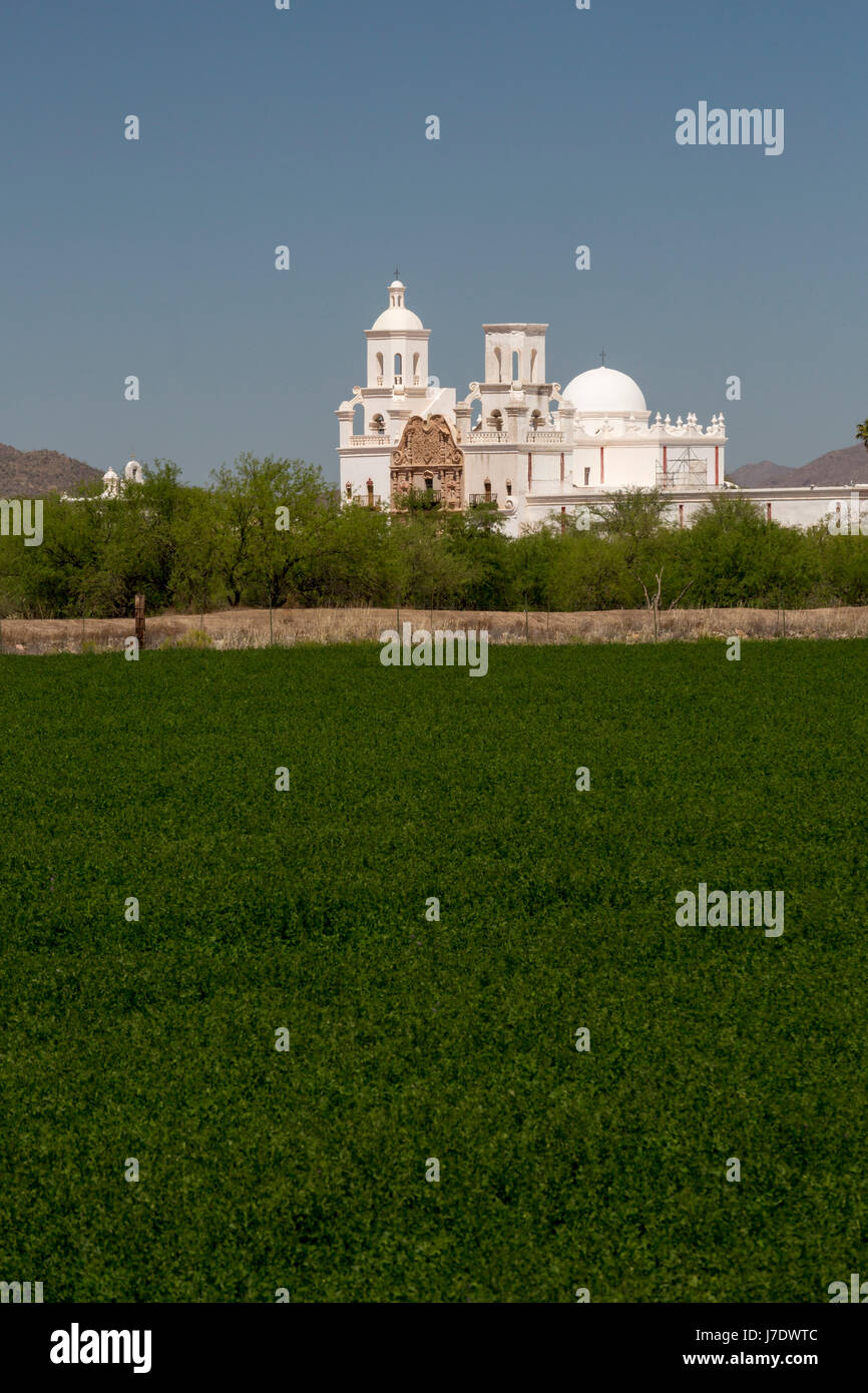 Tucson, Arizona - Mission San Xavier del Bac on the Tohono O'odham ...