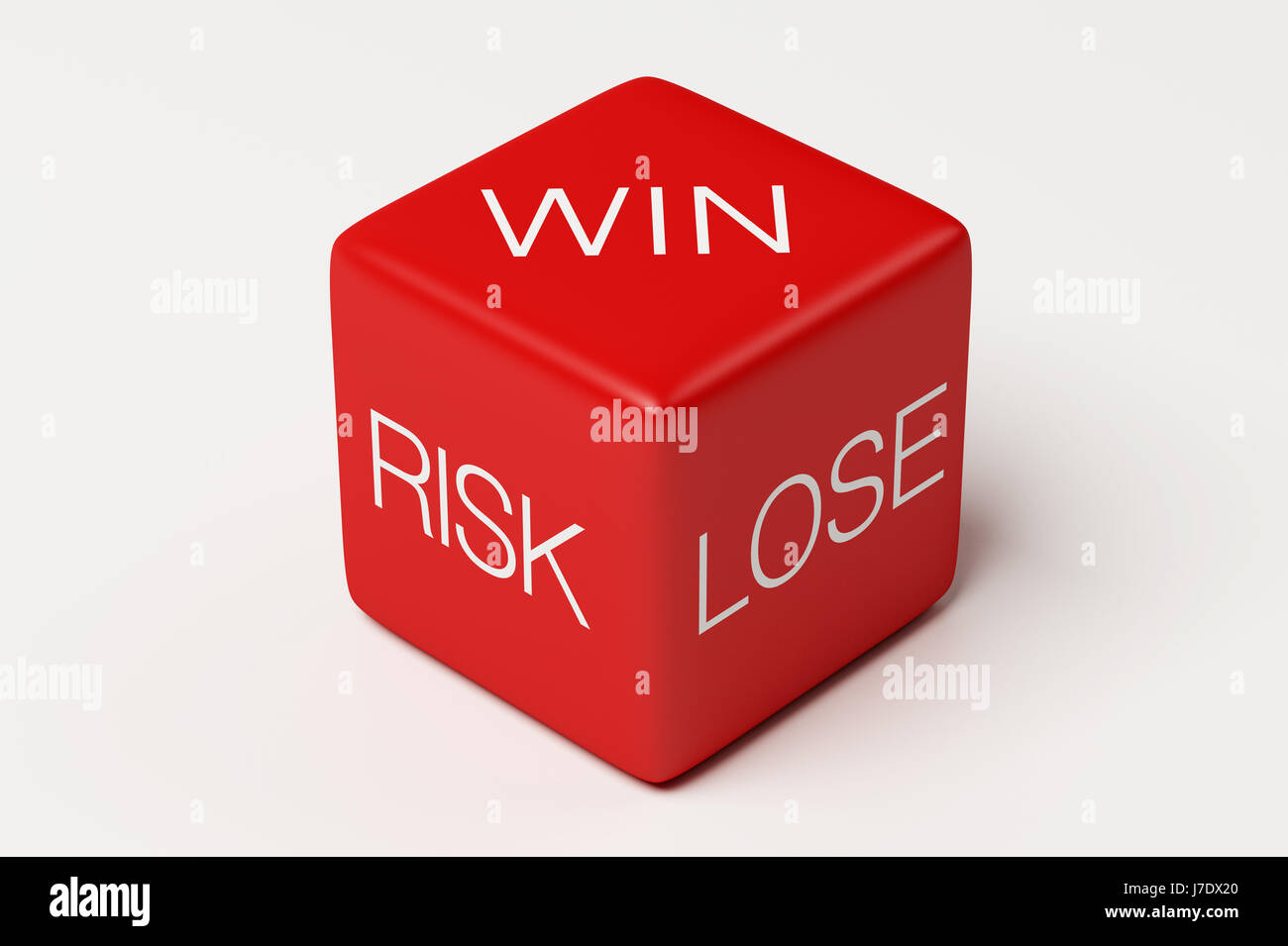 Win Risk Lose Dice on white Background Stock Photo - Alamy