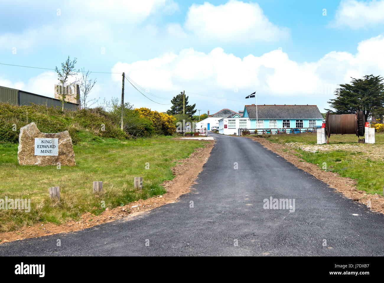 CAMBORNE, CORNWALL, UK - 5MAY2017: King Edward Mine Museum was formerly ...