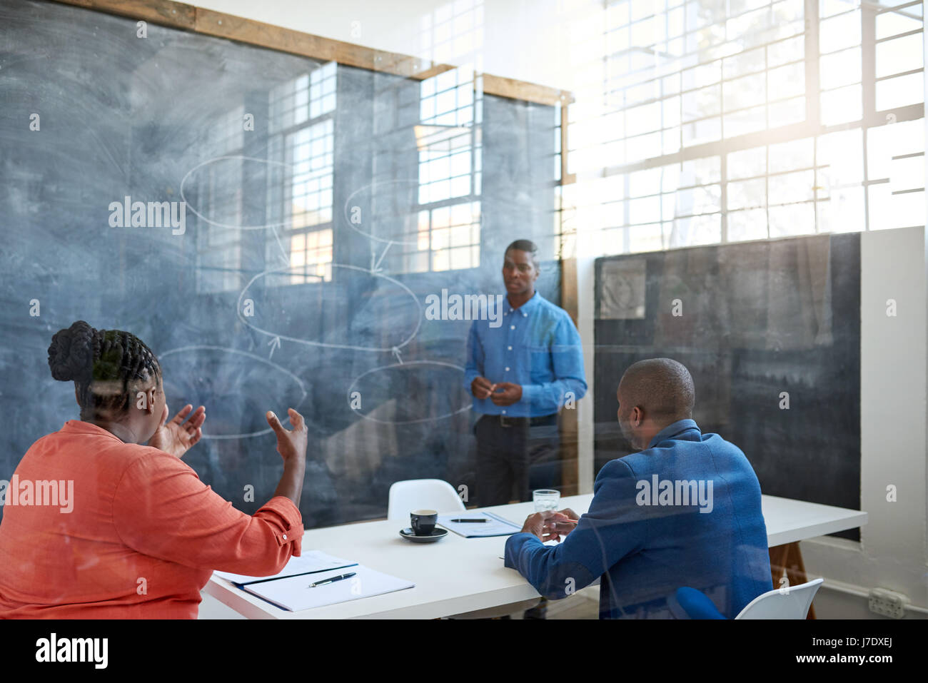 Business meeting presentation questions hi-res stock photography and ...