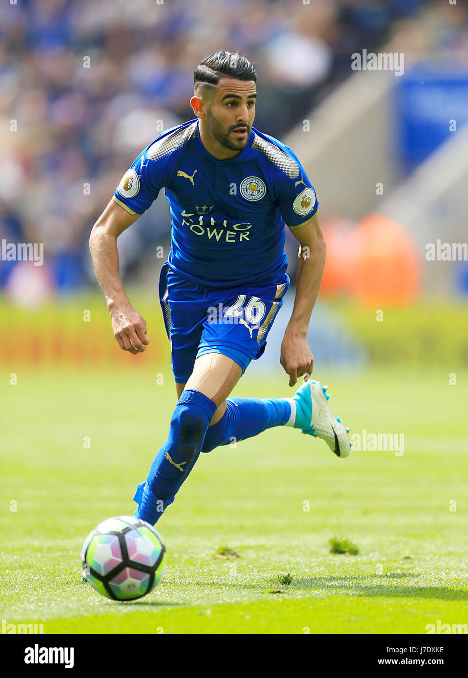 Leicester City's Riyad Mahrez during the Premier League match at the ...