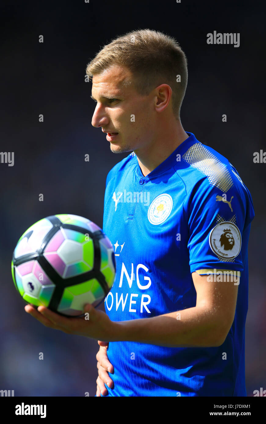 Leicester City's Marc Albrighton during the Premier League match at the ...