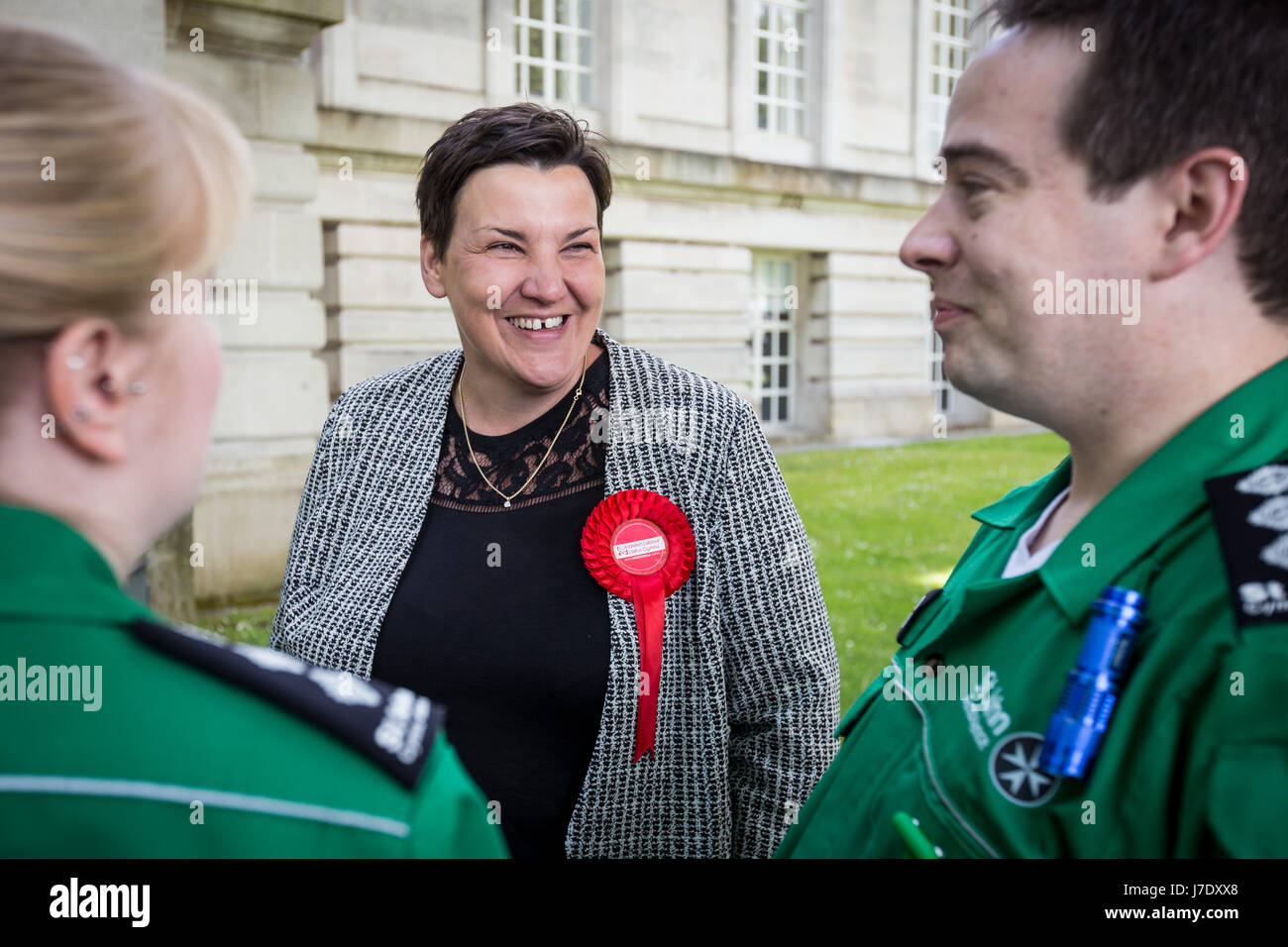 Swansea Uk 19th May 2017 General Election 2017 Labour Candidate