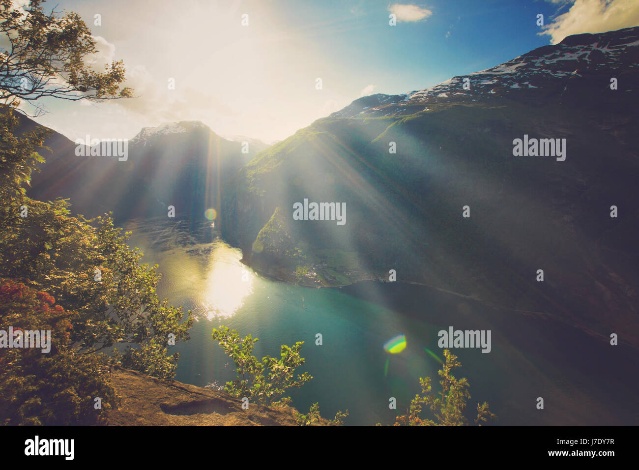 scenic landscapes of the northern Norwegian fjords Stock Photo - Alamy