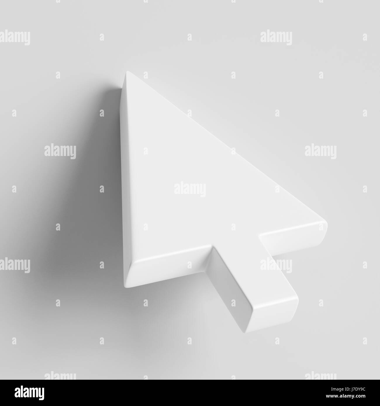 High resolution Mouse Cursor on white background Stock Photo - Alamy