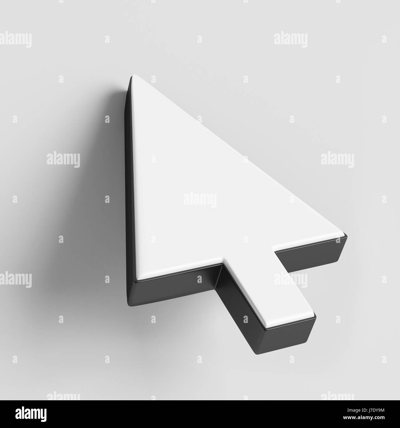 High resolution Mouse Cursor on white background Stock Photo - Alamy