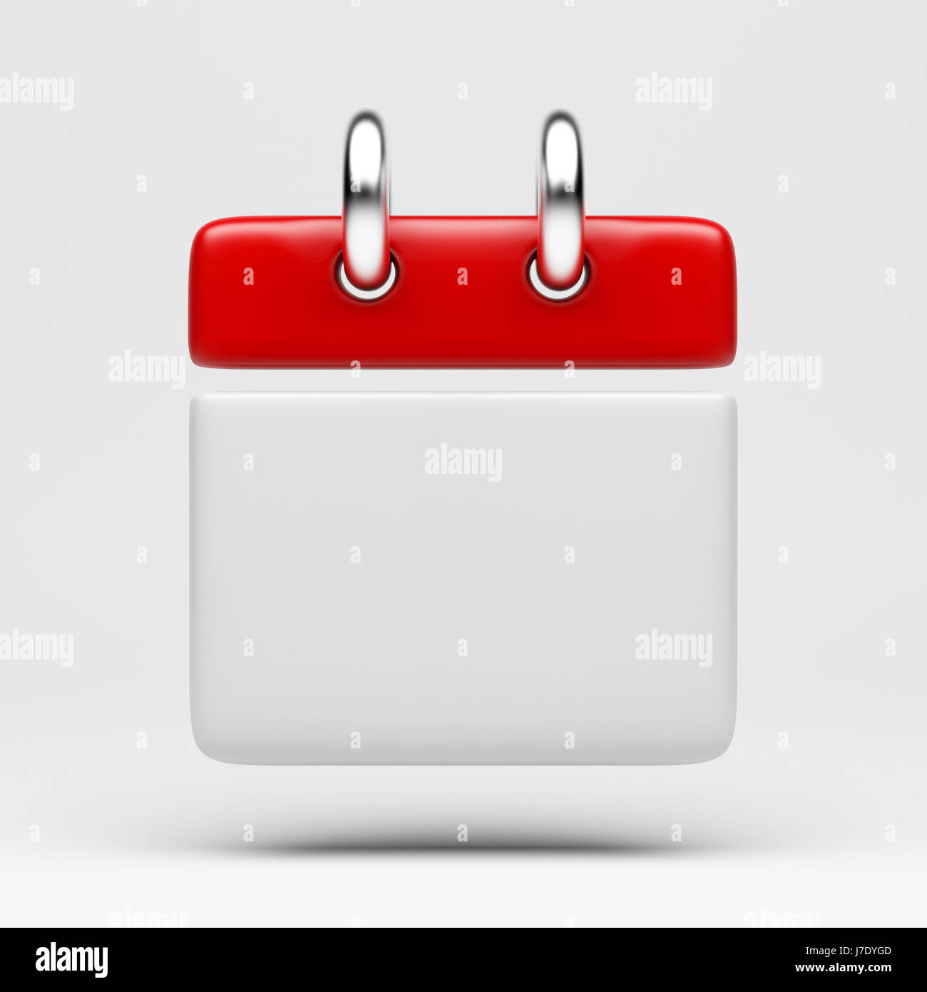 Calendar Icon with clipping path Stock Photo - Alamy