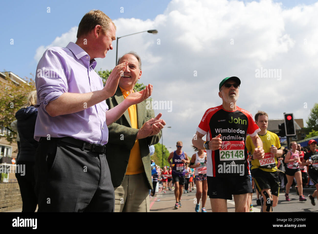 Thousands of runners take part in the London Marathon. Tim Farron MP ...