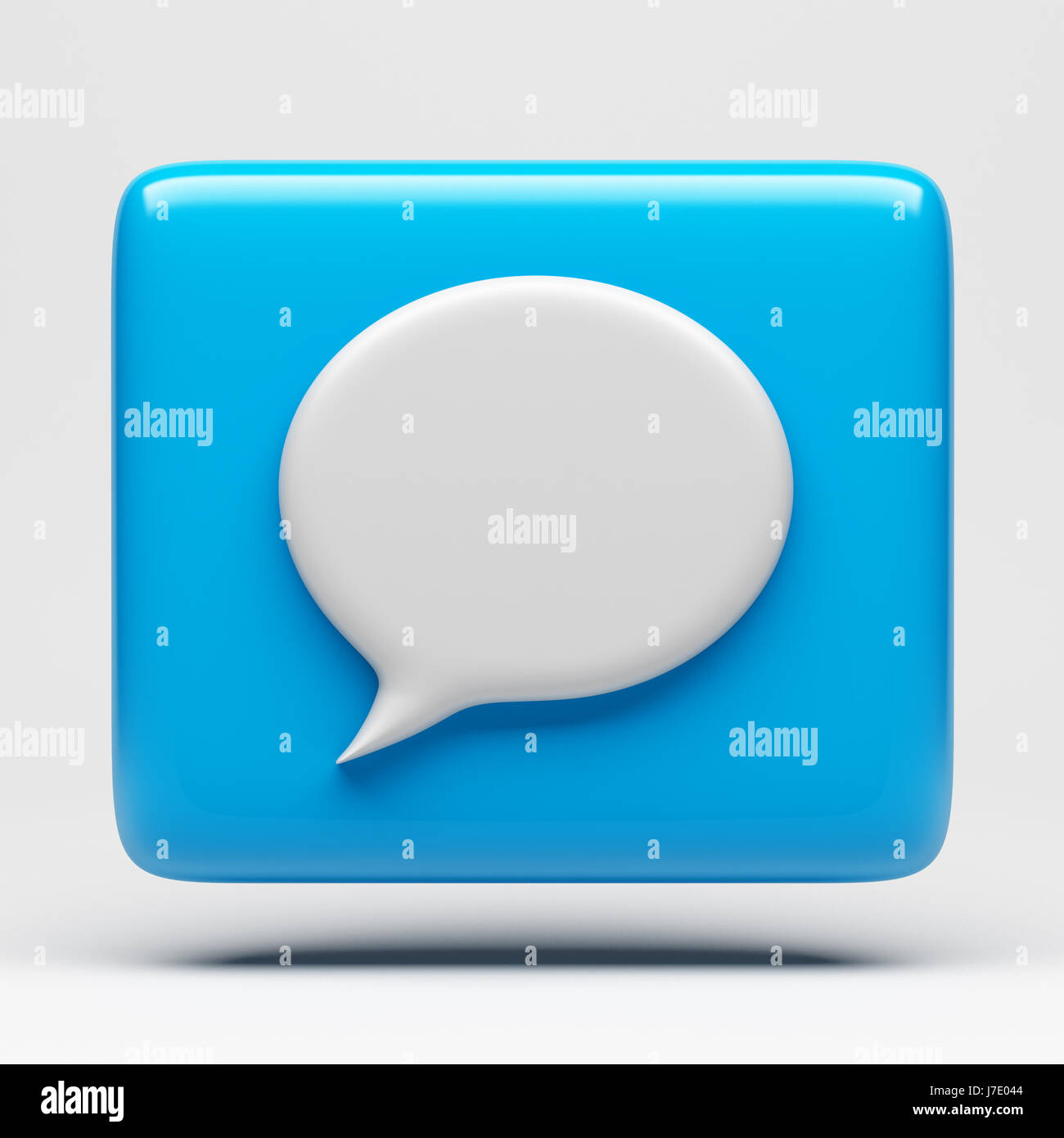 Speech Bubble Icon with clipping path Stock Photo - Alamy