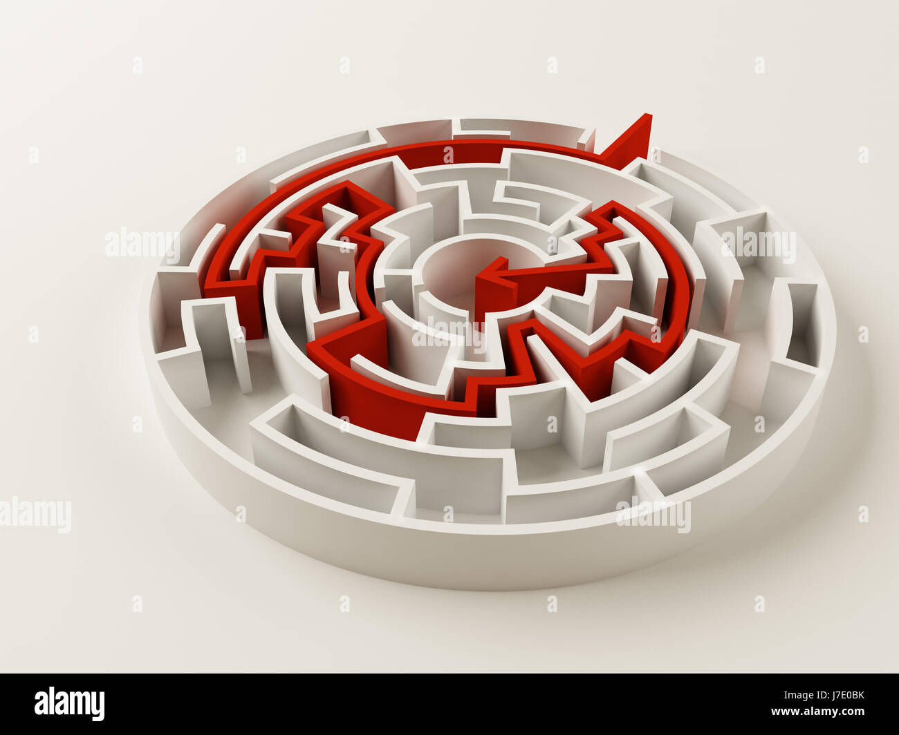 Solved Maze puzzle isolated on white Stock Photo - Alamy Solved Maze puzzle isolated on white Stock Photo - Alamy