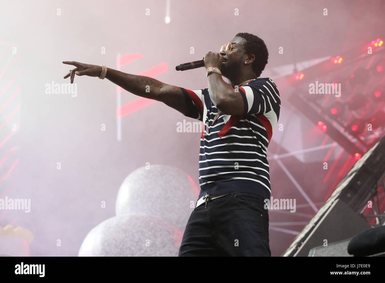 Gucci Mane seen performing at Coachella weekend 2 day 2 Featuring ...