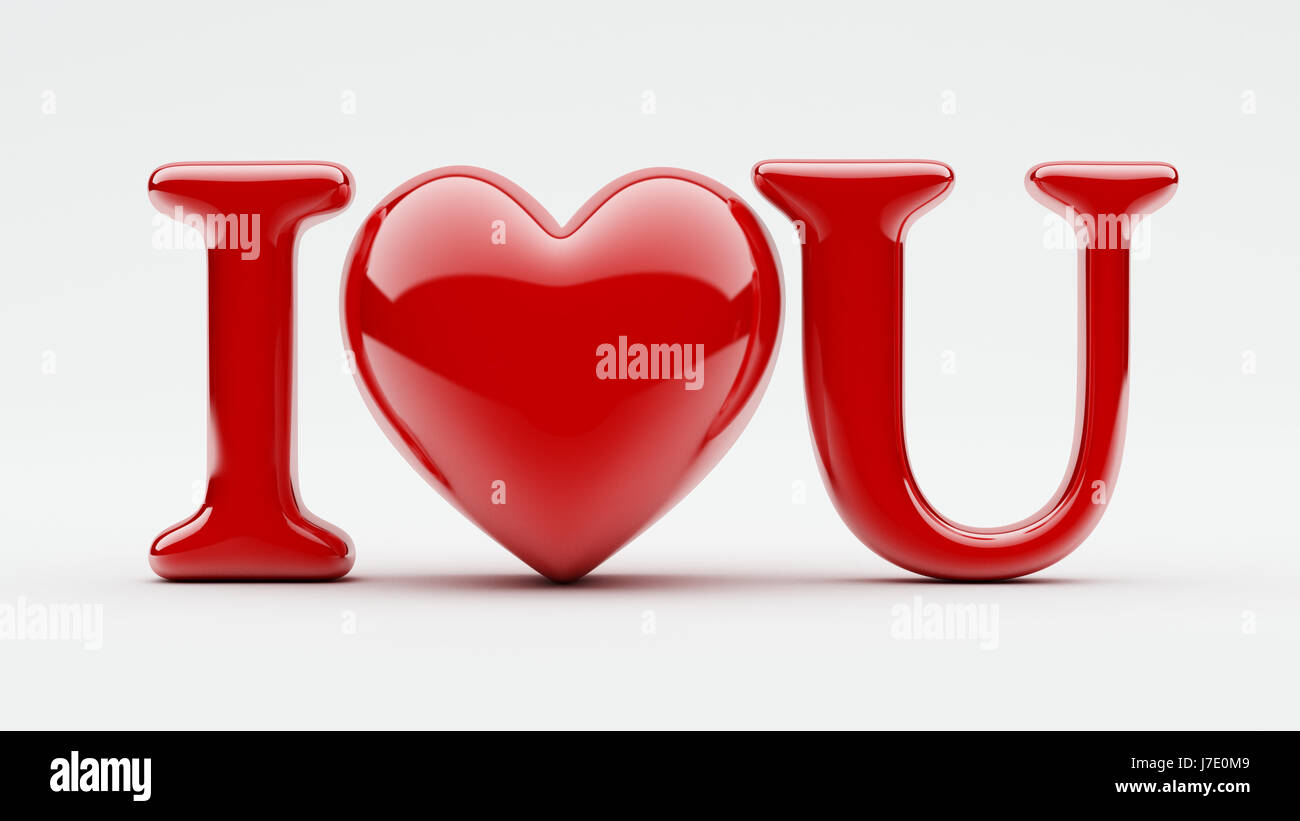 Hi Resolution Love Message on white background Stock Photo - Alamy