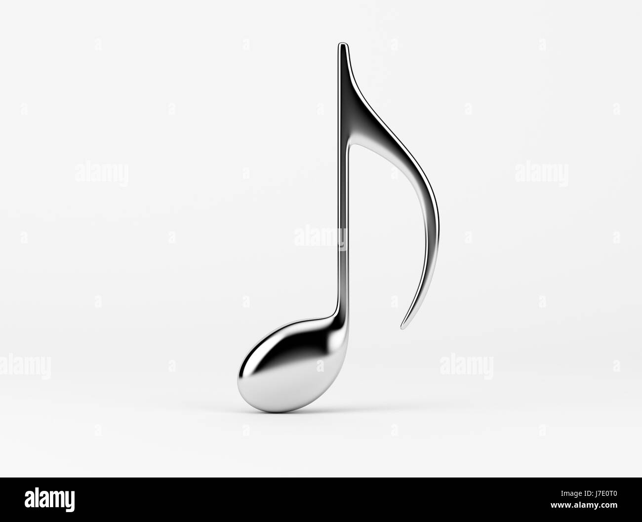 Music Note. Quaver isolated on white background Stock Photo - Alamy