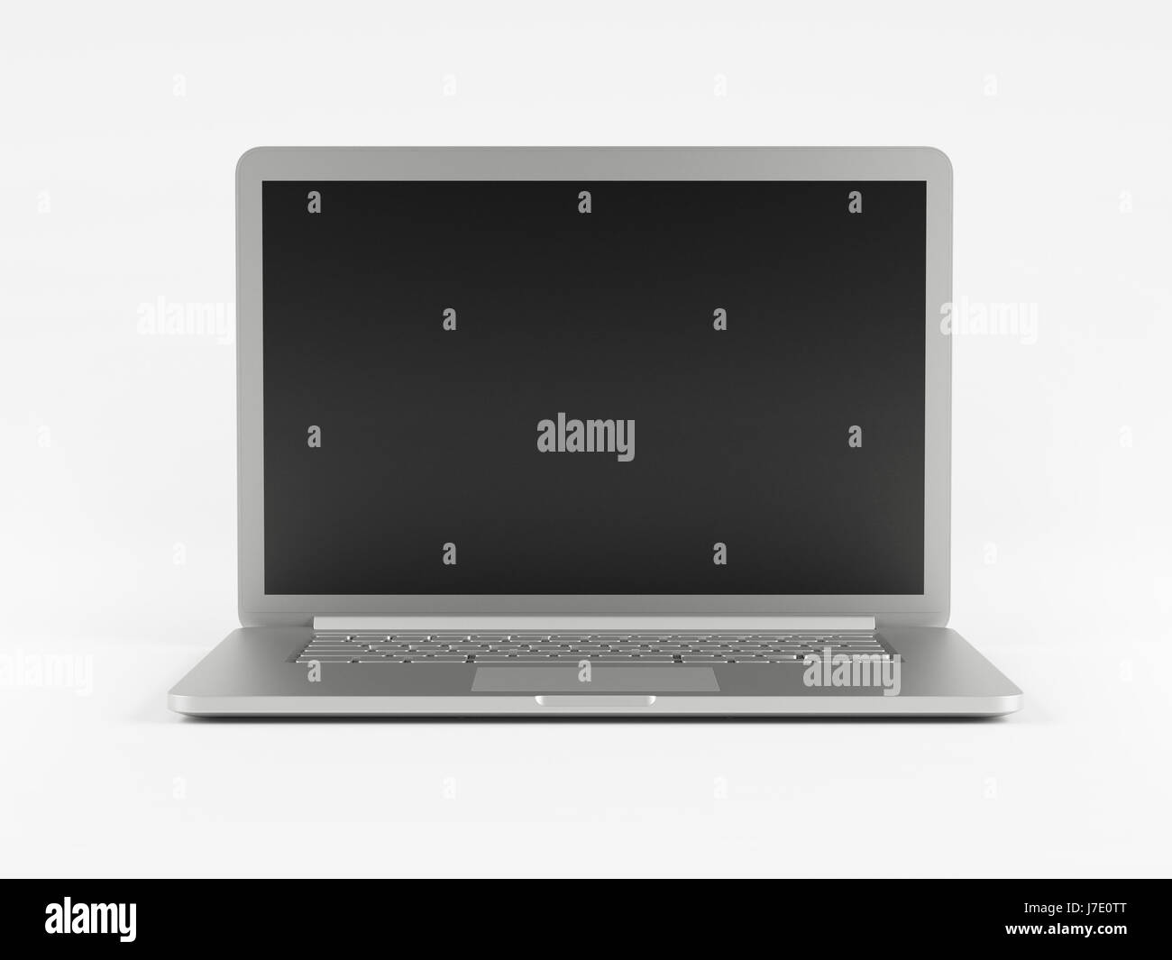 Laptop isolated on white background Stock Photo - Alamy