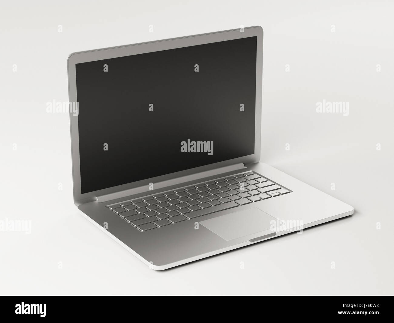 Laptop isolated on white background Stock Photo - Alamy