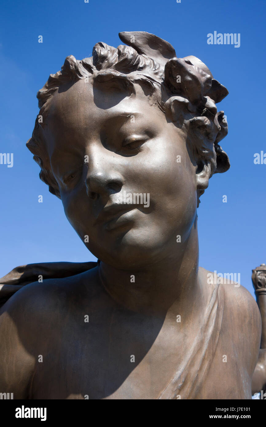 Statue on Pont Alexandre III Paris France Stock Photo - Alamy