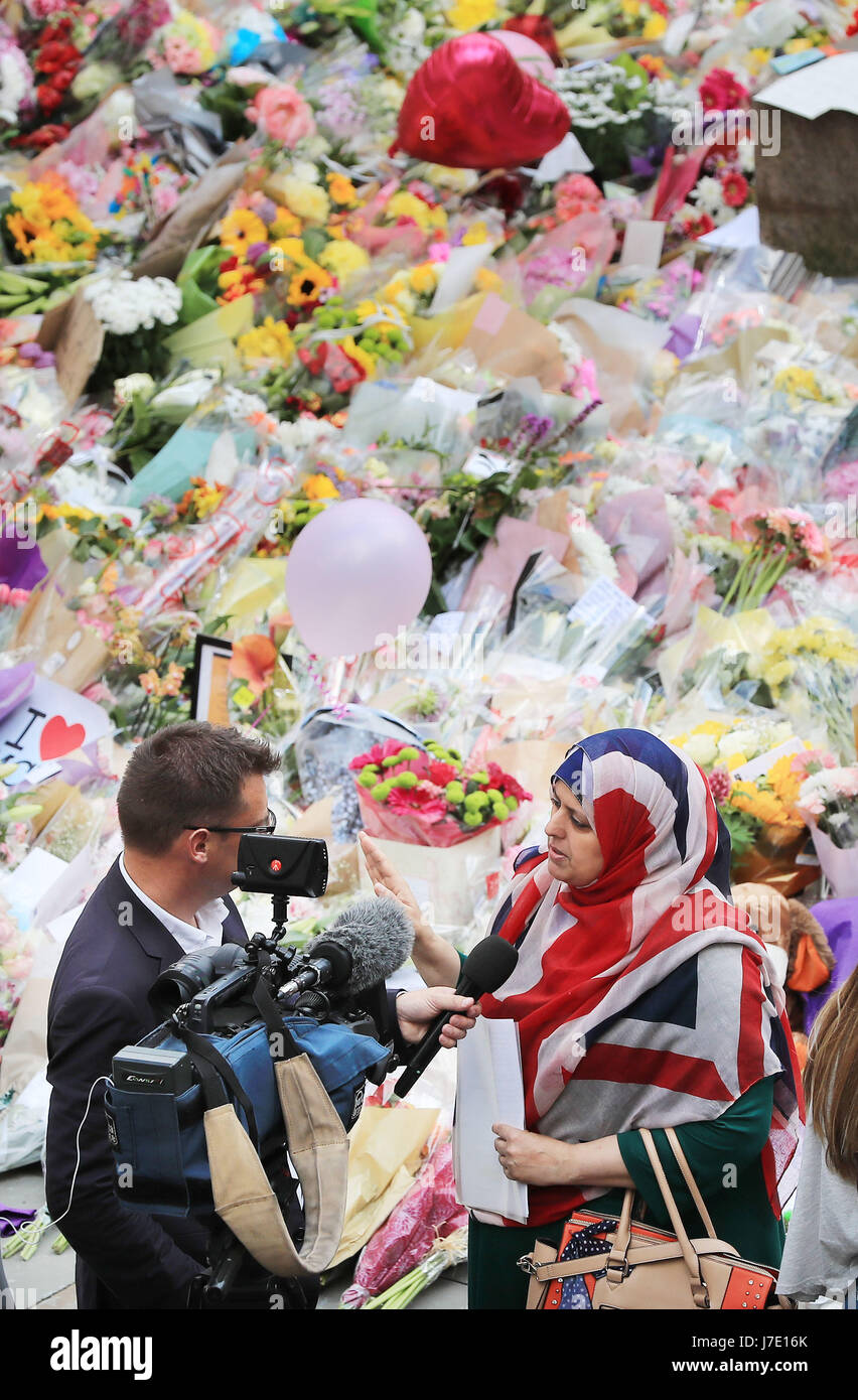 Gulnar Bano Khan Qadri is interviewed following a multi-faith vigil in ...