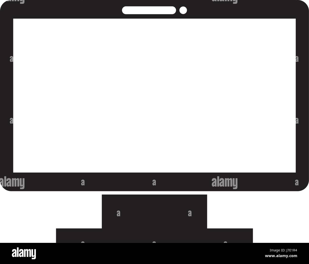 monitor computer isolated icon Stock Vector Image & Art - Alamy