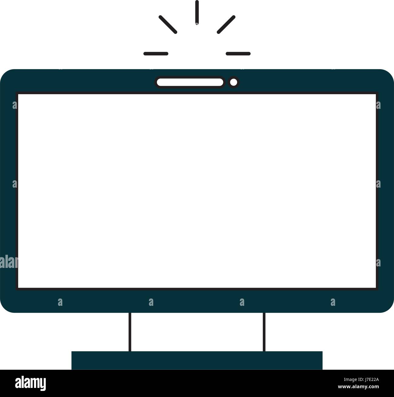 monitor computer isolated icon Stock Vector Image & Art - Alamy