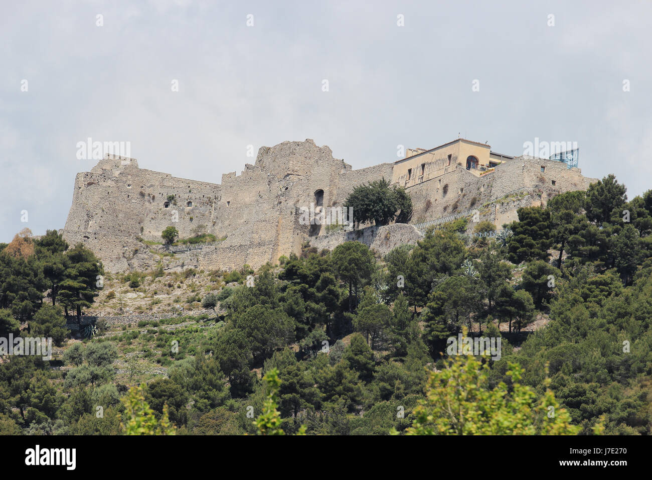 Arechi Castle famous landmark positioned 263m above the city of Salerno ...