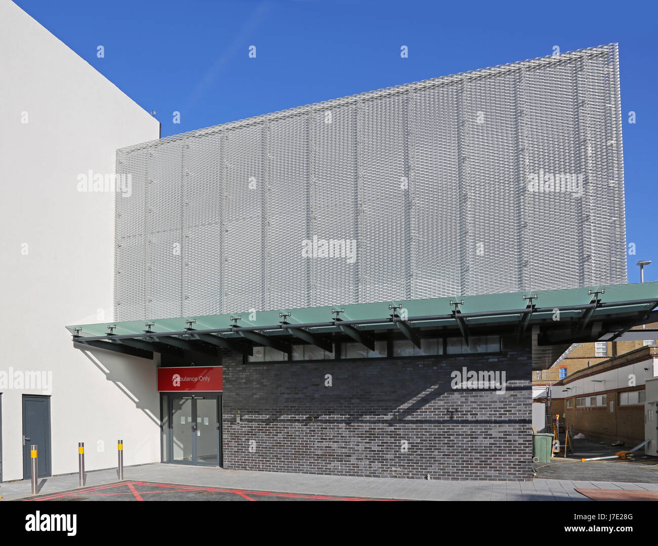 Exterior view of the new A&E building at Croydon University Hospital ...