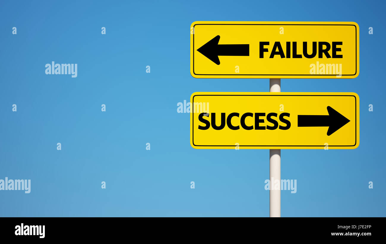 Success failure sign hi-res stock photography and images - Alamy