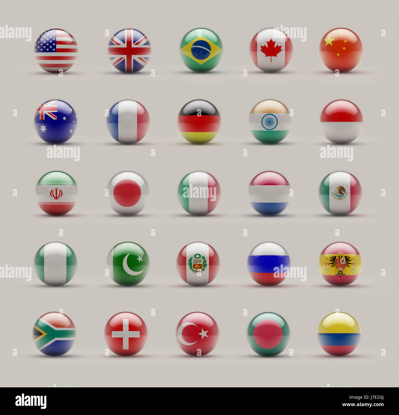 Brazil flags symbols set hi-res stock photography and images - Alamy