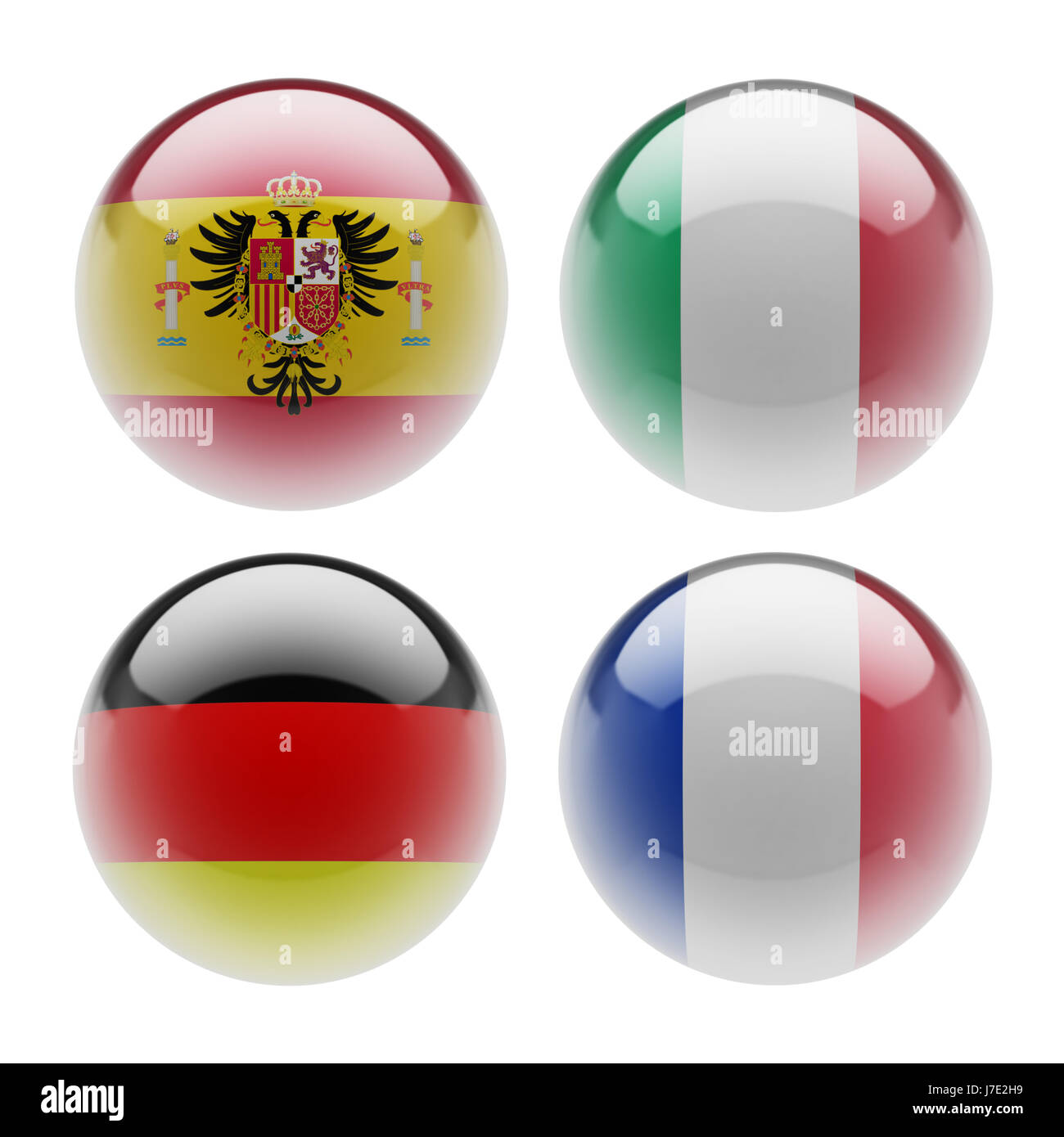 World Sphere Icon Flags on white background Stock Photo - Alamy