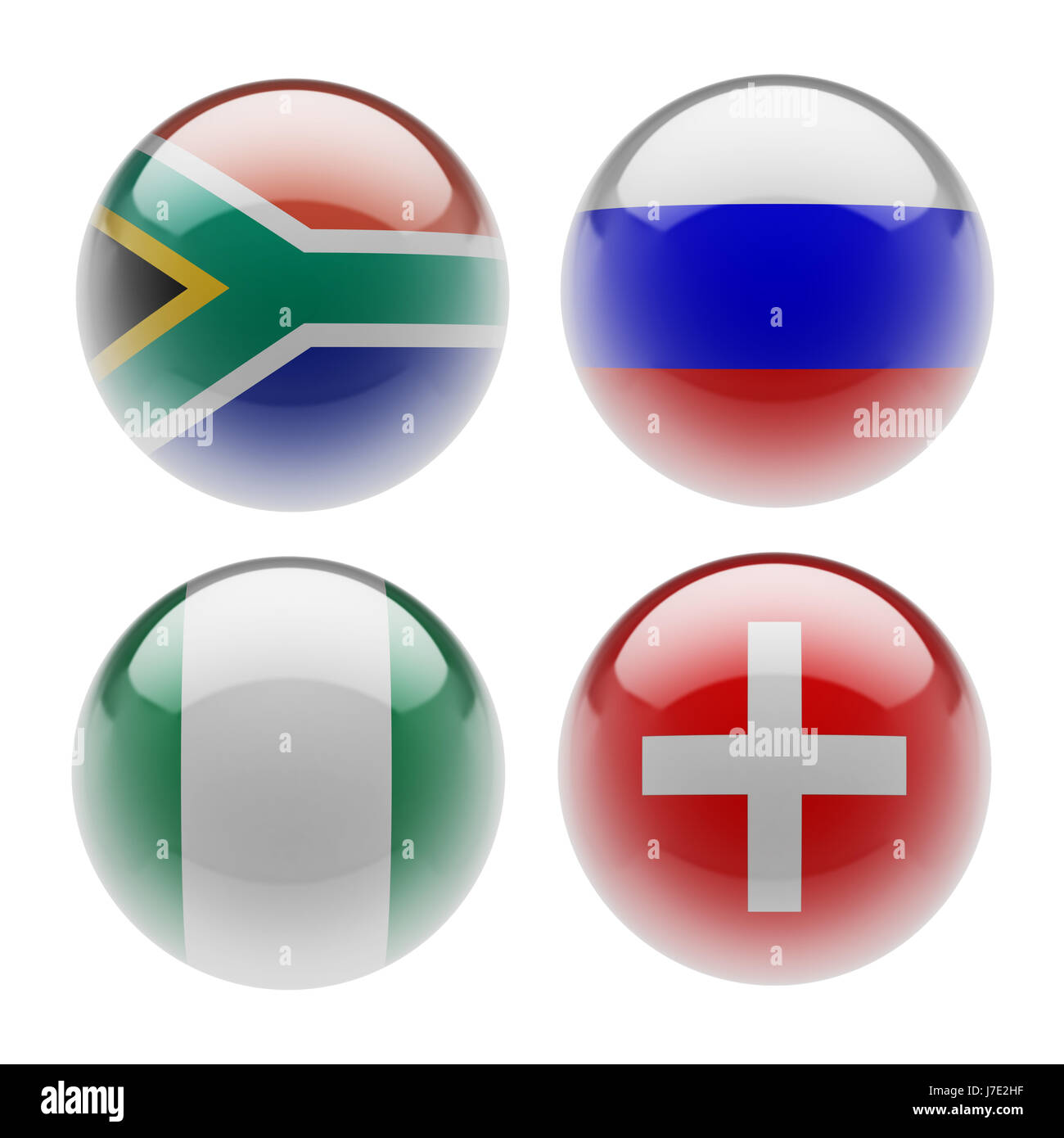 World Sphere Icon Flags on white background Stock Photo - Alamy
