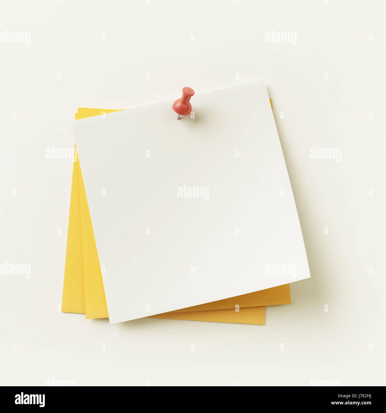 Blank sticky notes isolated on white background Stock Photo - Alamy