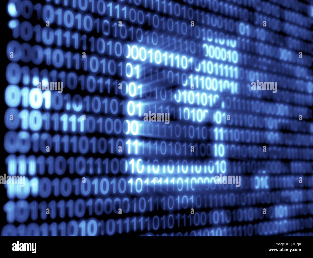 Digital Blue Binary Code Technology Stock Photo - Alamy