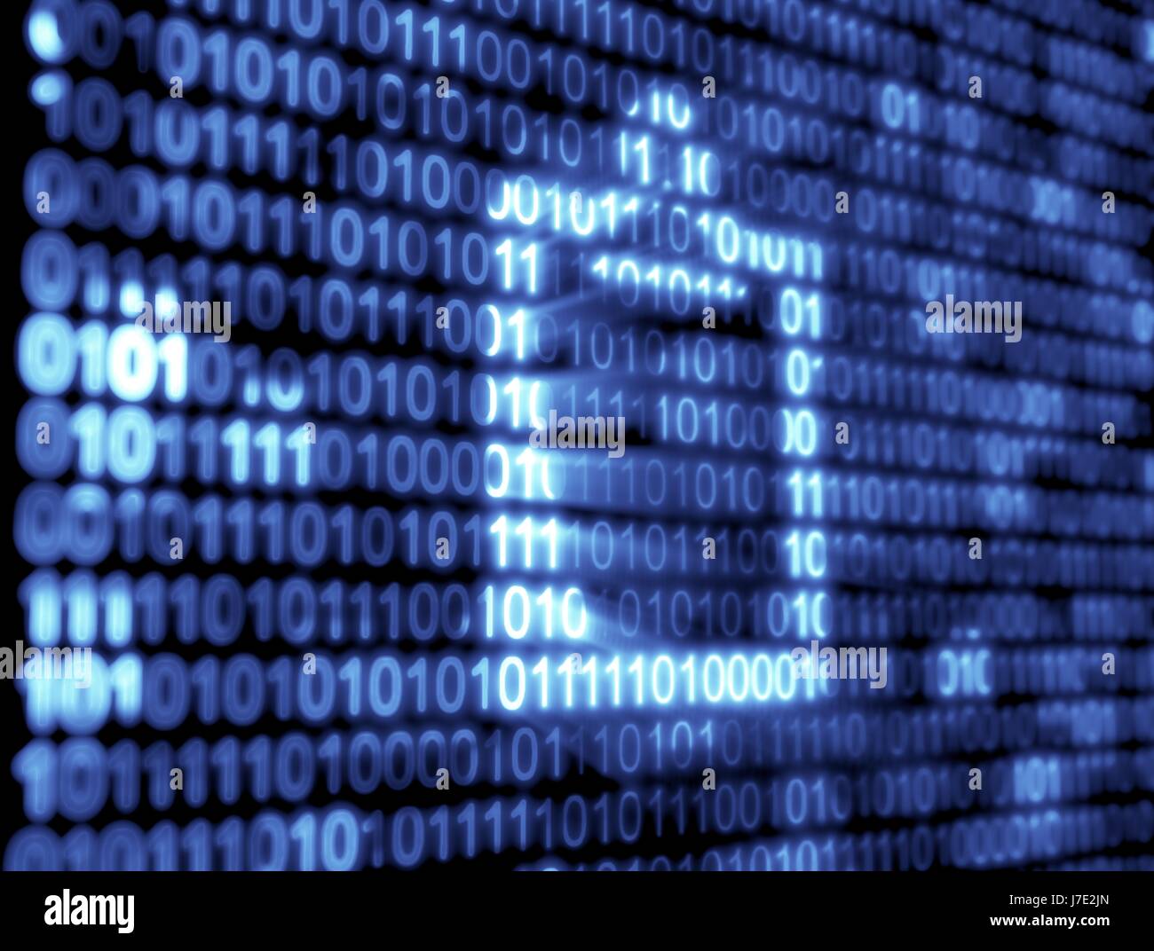 Digital Blue Binary Code Technology Stock Photo - Alamy