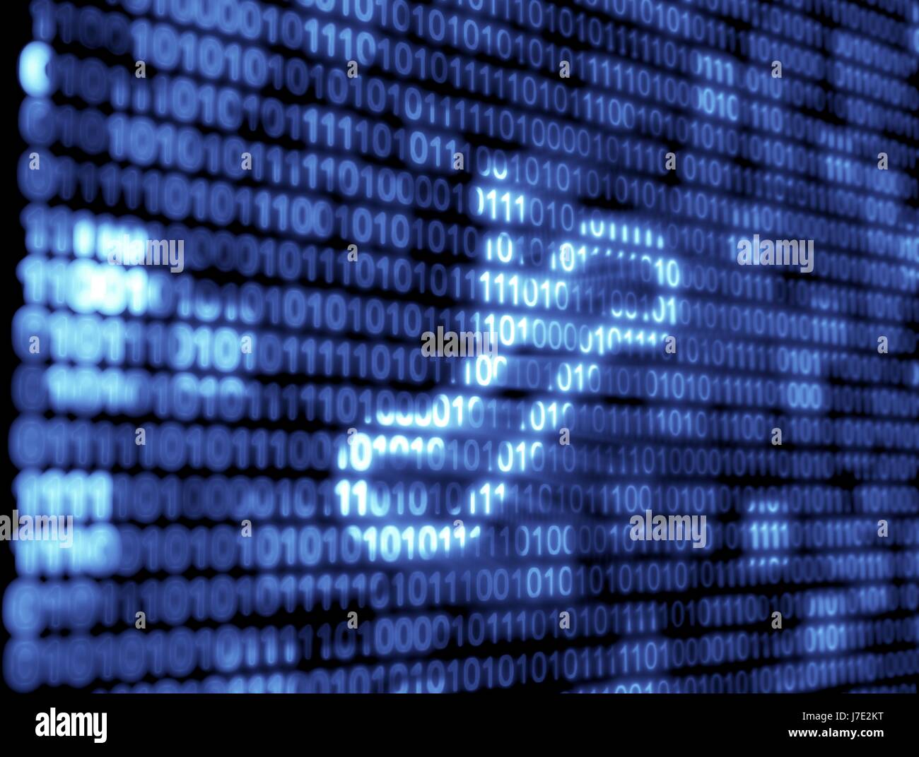 Digital Blue Binary Code Technology Stock Photo - Alamy