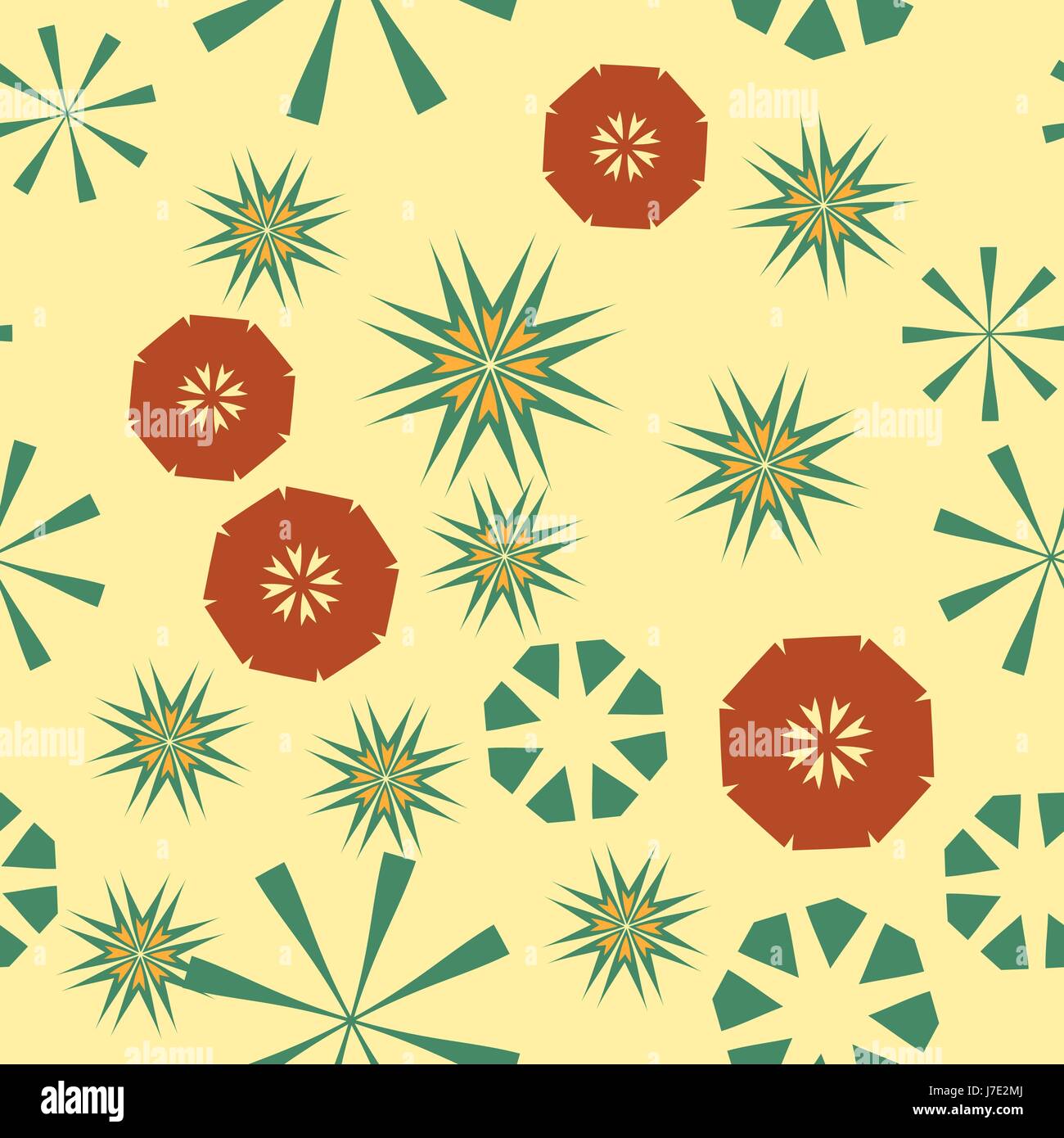 Simple seamless yellow pattern for design. Vector background with ...