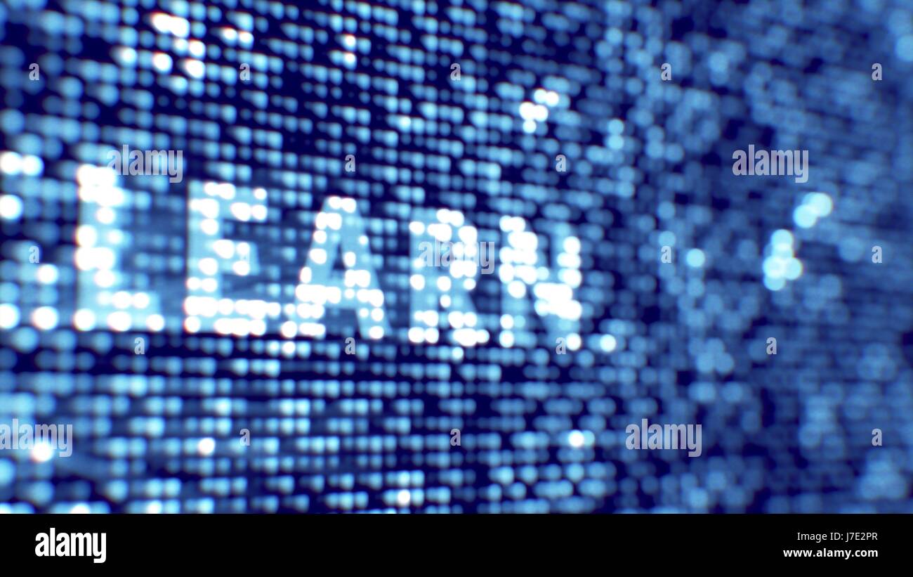 Shiny Blue Code Technology Screen Stock Photo - Alamy