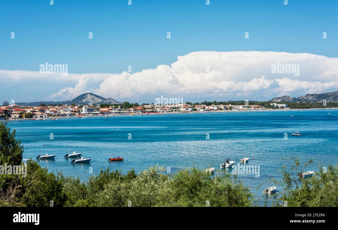 Seascape. The coast of Laganas bay on the island of Zakynthos (Greece ...