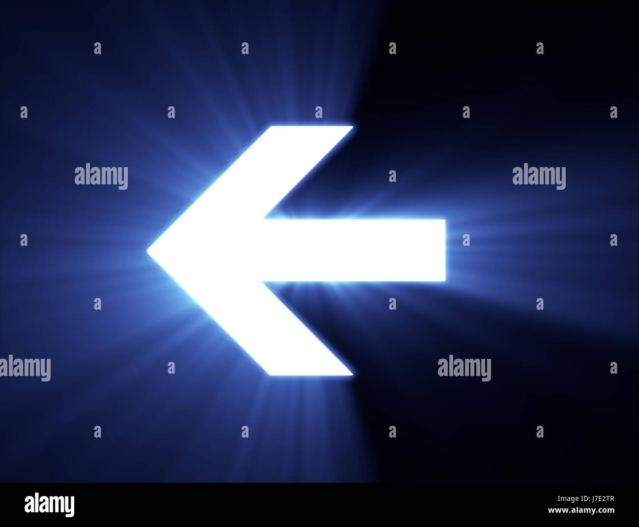 Shiny Arrow on dark background Stock Photo - Alamy