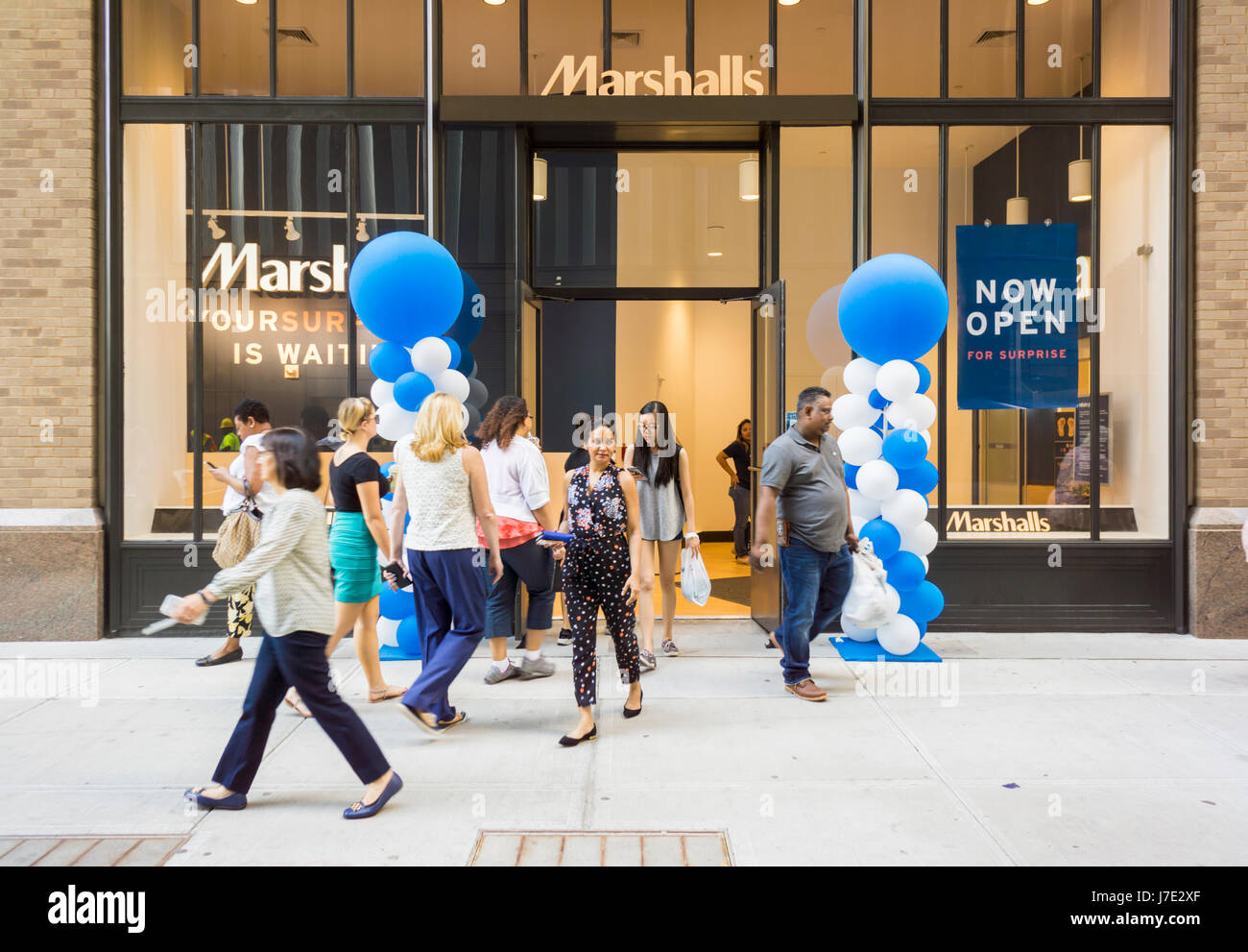 Customers enter and leave the brand new Marshalls store in Lower ...