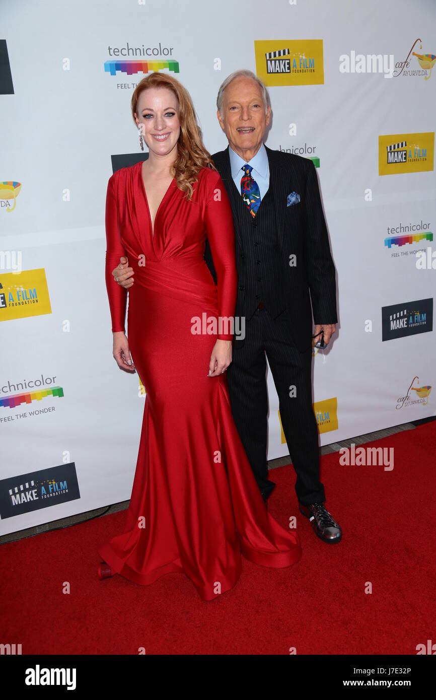 Adele Rene and Richard Chamberlain attending the premiere of 'The Black ...
