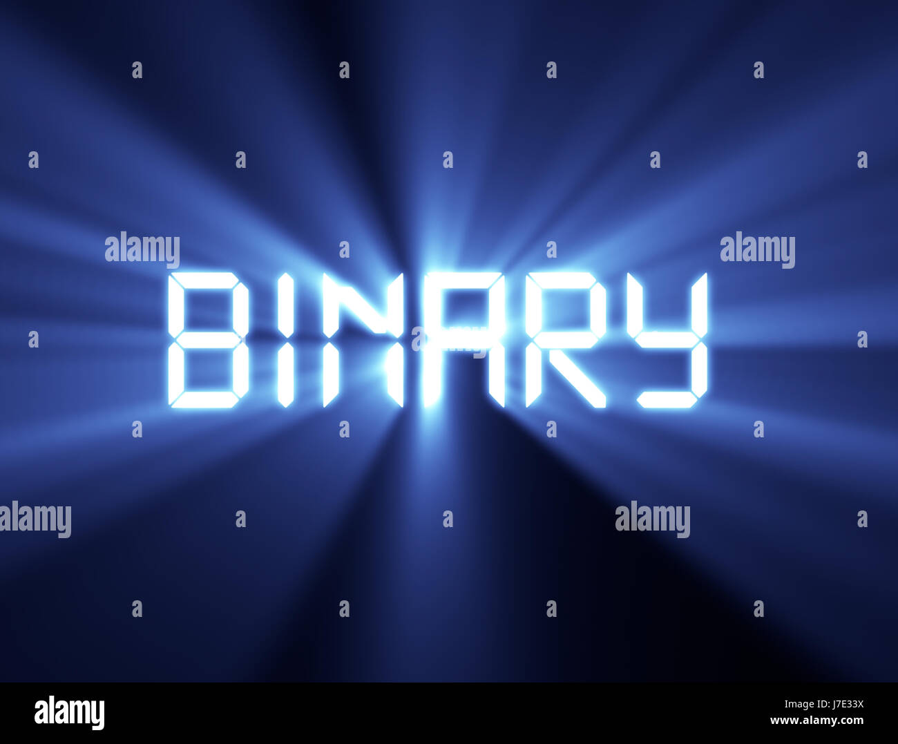 Binary Technology on dark background Stock Photo - Alamy