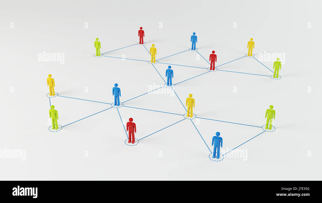 Business Network isolated on white Stock Photo - Alamy