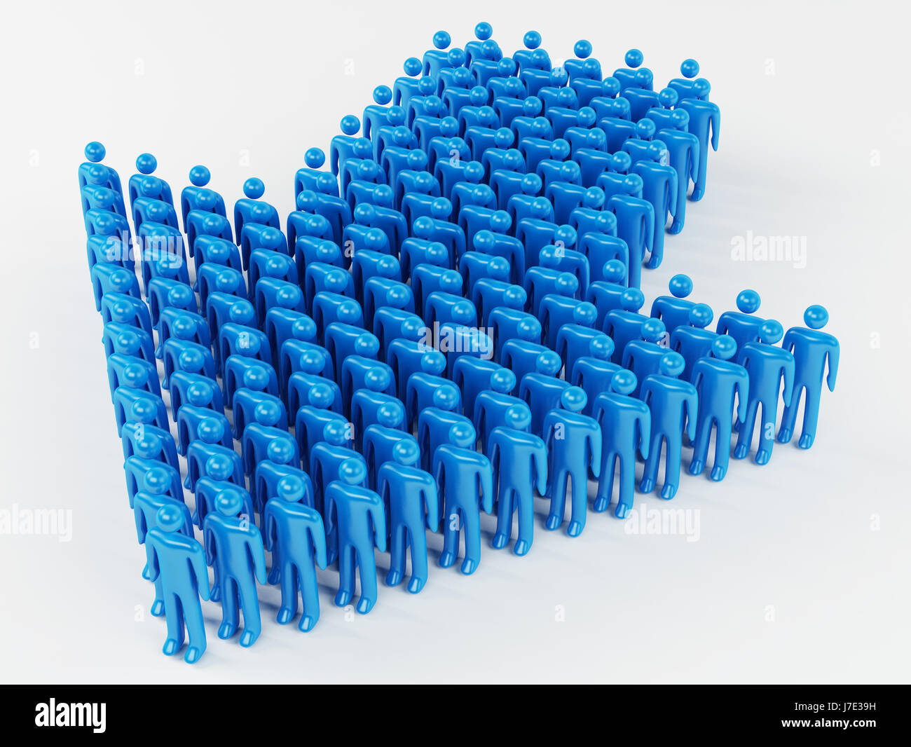 Arrow sign with group of People Stock Photo - Alamy